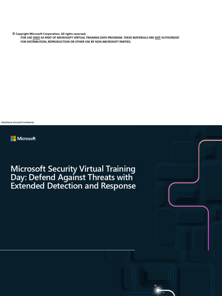 Defend Against Threats With Extended Detection and Response | PDF ...