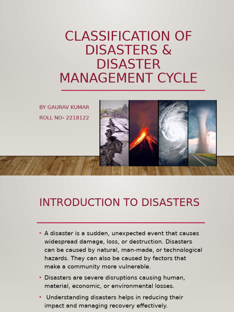 Classification of Disasters | PDF | Natural Disasters | Tropical Cyclones