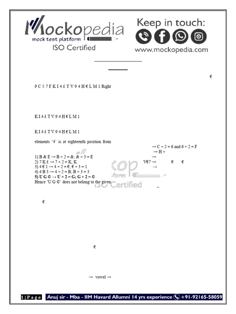 Alphanumeric Series Solution | PDF | Linguistics | Languages
