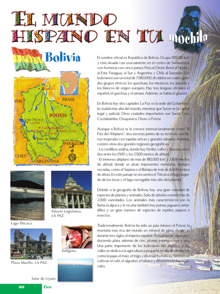 El Mundo Hispano - Chicos y Chicas | PDF | Honduras | Bolivia