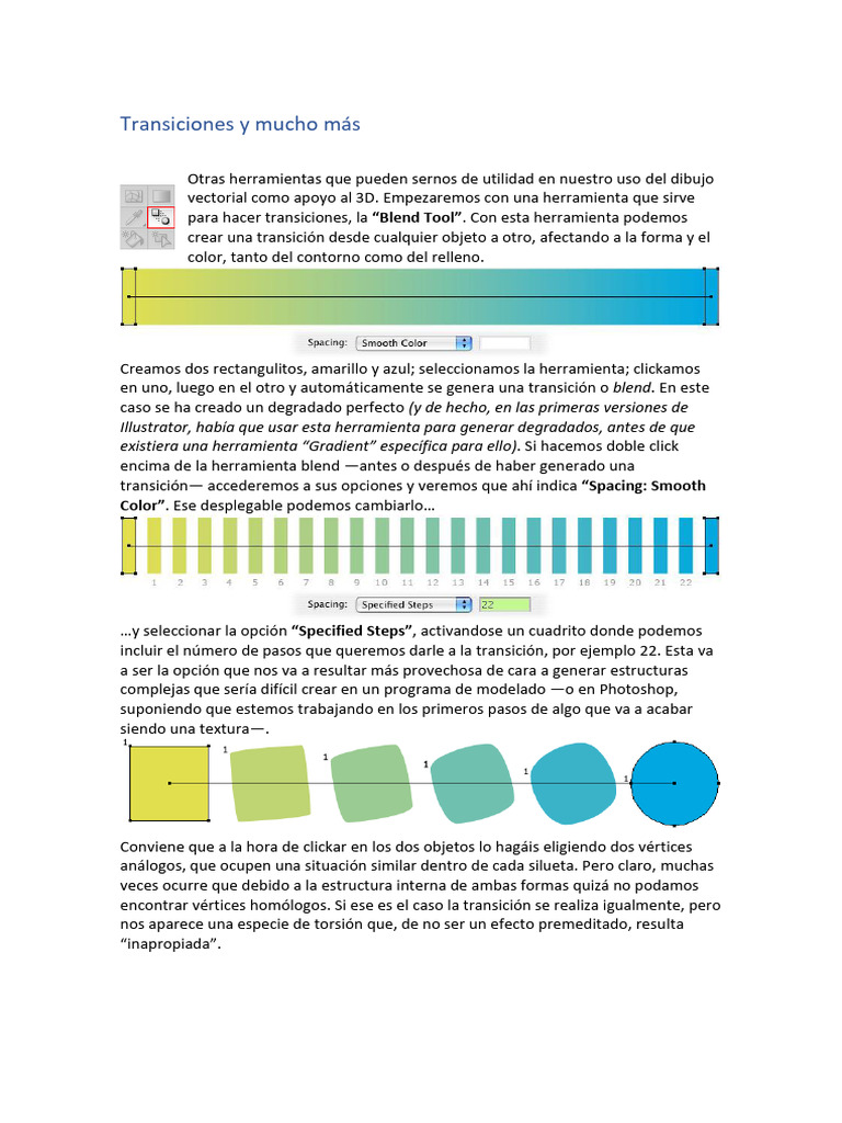 Herramientas Avanzadas de Illustrator | PDF | Curva | Color