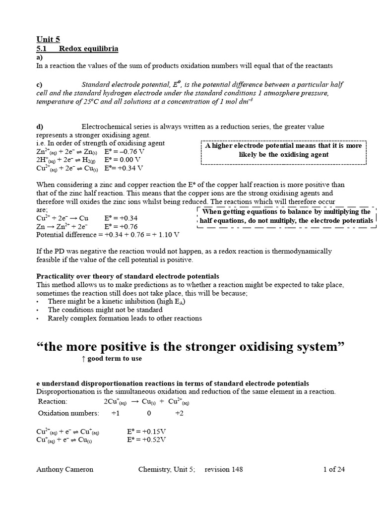 JFS_Chemistry-5_A-level | PDF | Reaction Rate | Transition Metals