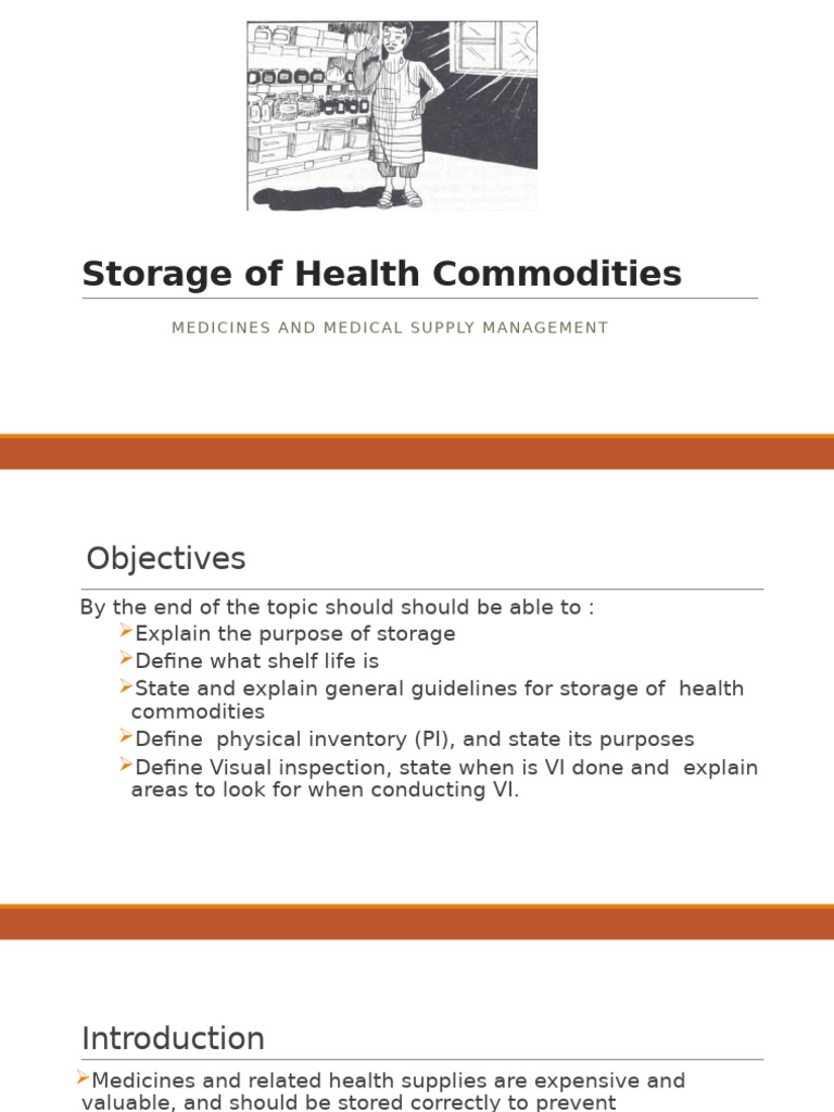 Lect 10-4 Storage and Distribution of Health Commodities | PDF | Shelf Life | Inventory