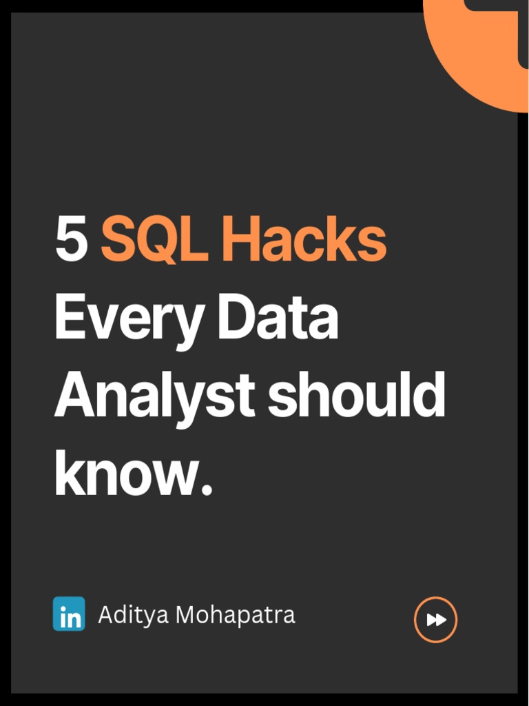 Essential SQL Hacks for Data Analysts | PDF