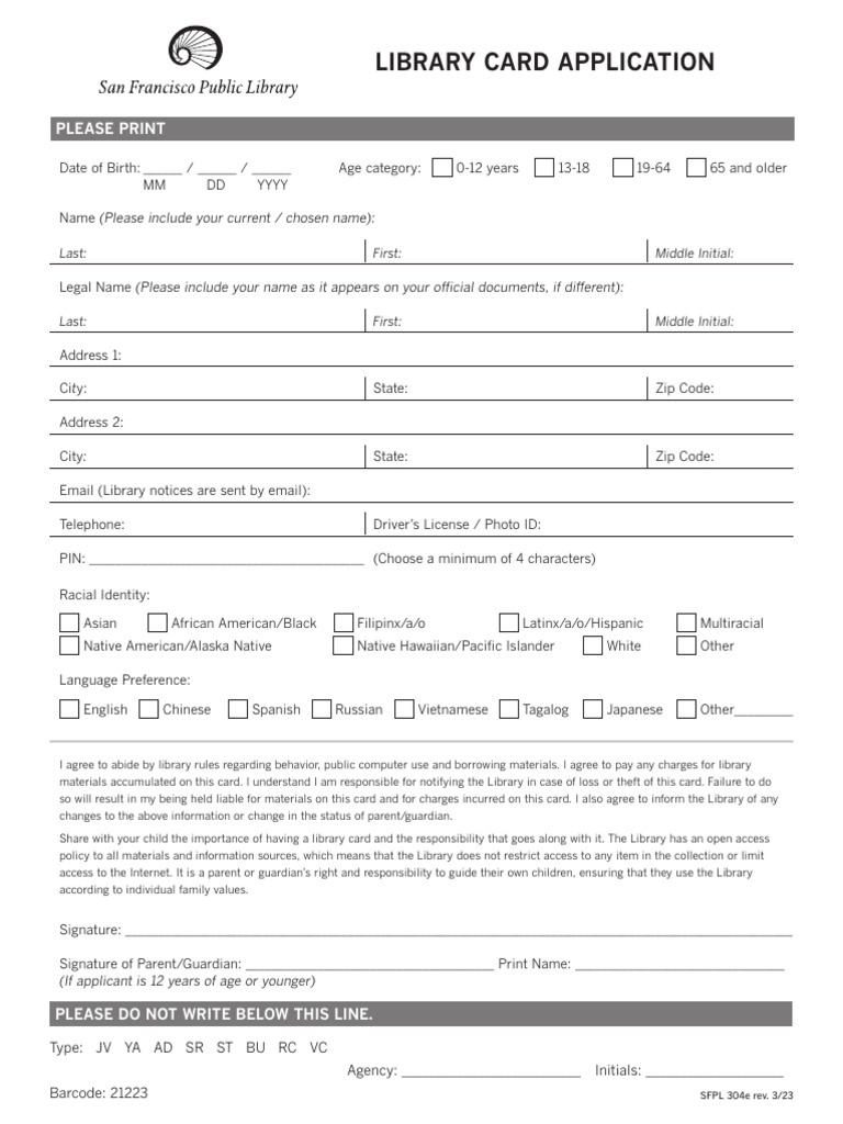 SFPL 304 e | PDF | Libraries