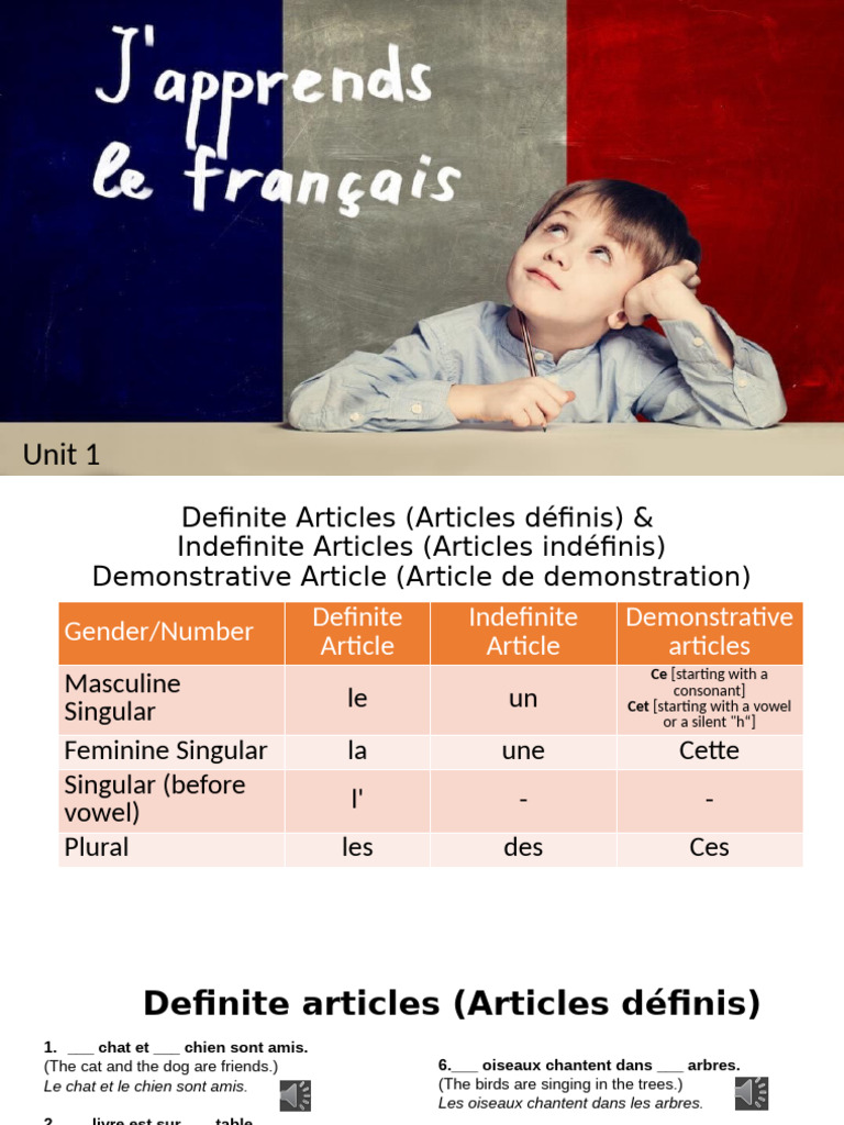 French -II Unit 1 | PDF