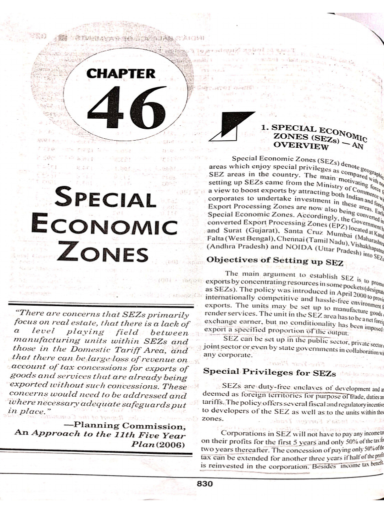 Special Economic Zones | PDF