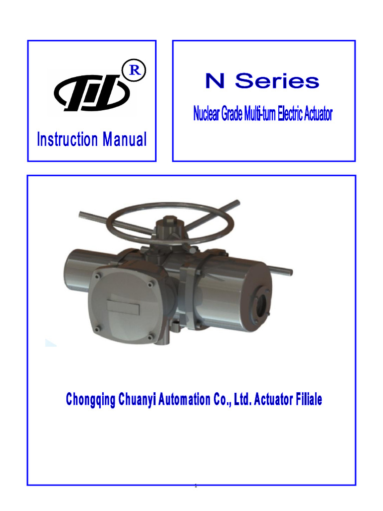 Nuclear Actuator User Guide | PDF | Electric Motor | Actuator