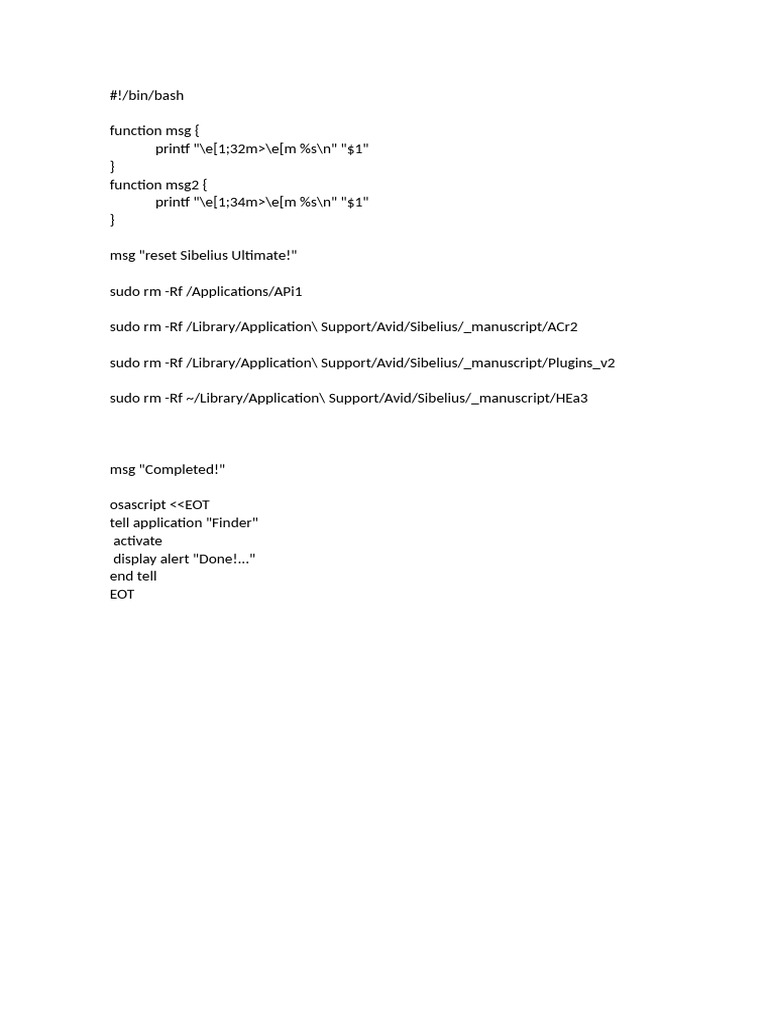Sibelius Command Script | PDF