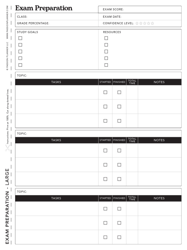Exam Preparation LARGE | PDF