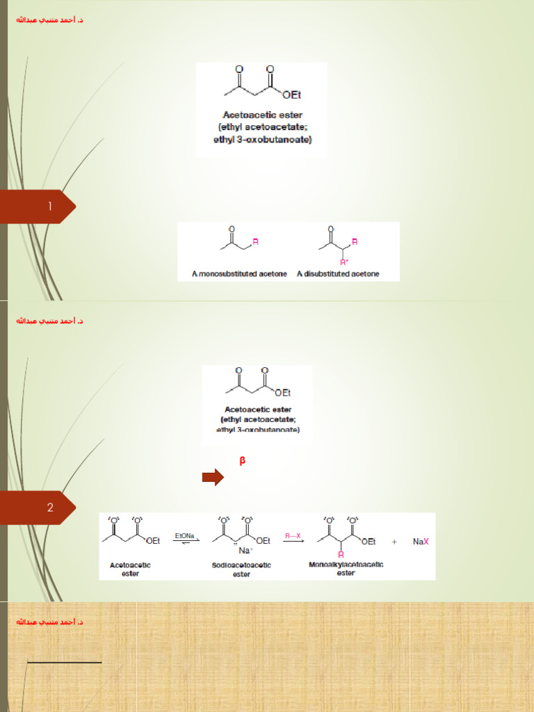 The Acetoacetic Ester Synthesis Synthesis of Methyl Ketones | PDF ...