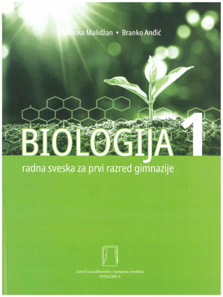4-Biologija 1 Gimnazija, Radna Sveska 2024 | PDF