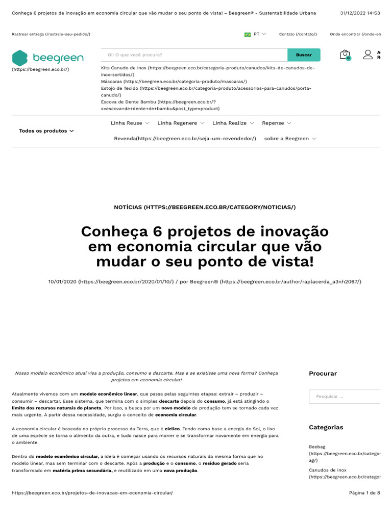 Conheça 6 Projetos de Inovação em Economia Circular Que Vão Mudar o Seu ...