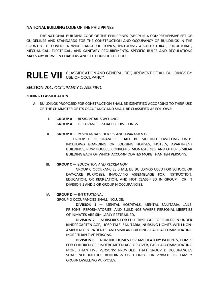Group A Residential Dwellings Code | PDF | Ventilation (Architecture ...