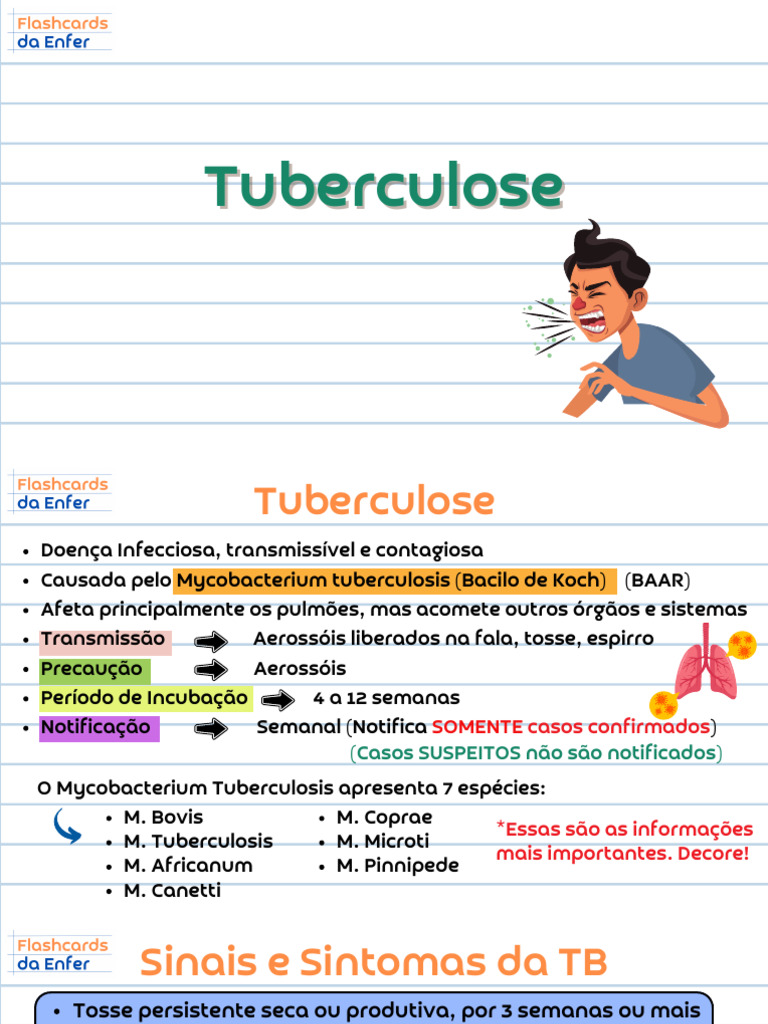 tuberculose | PDF | Mycobacterium tuberculosis | Doenças e distúrbios