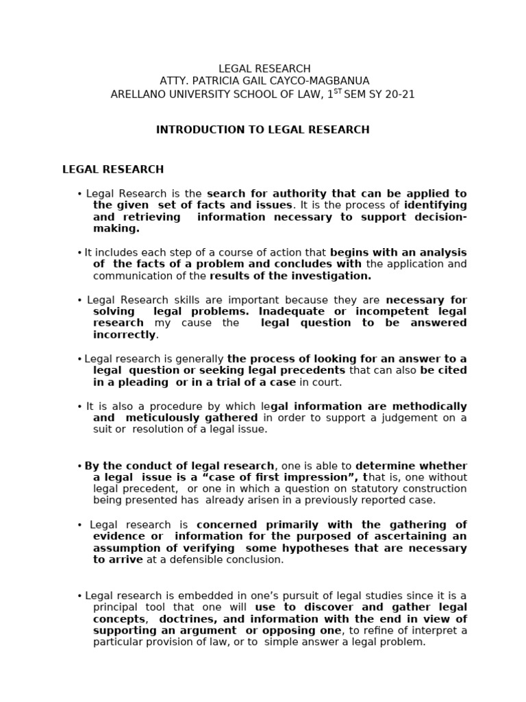 Introduction to Legal Research | PDF | Precedent | Government