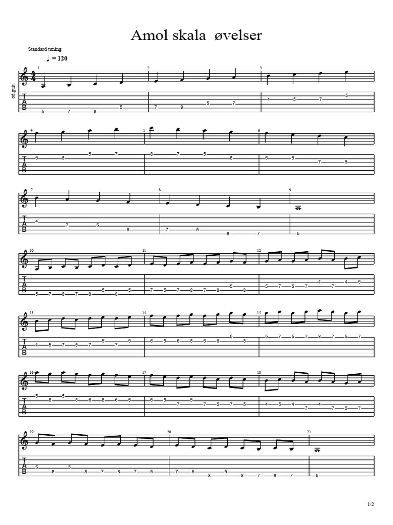 Amol skala øvelser | PDF