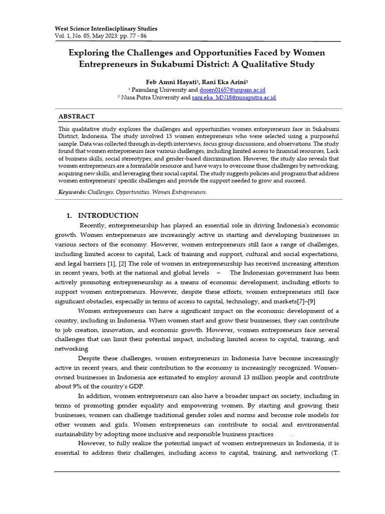 Exploring the Challenges and Opportunities Faced b (1) | PDF ... Exploring the Challenges and Opportunities Faced b (1) | PDF ...