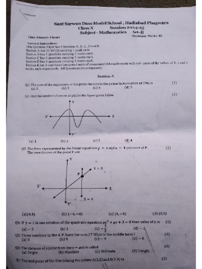 Pre Broad Paper Maths | PDF