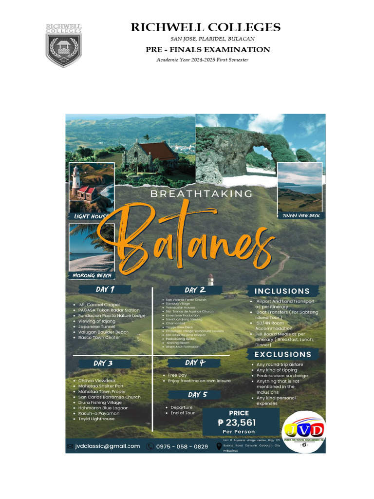 Tour Package Creation Guidelines | PDF | Pricing | Fee