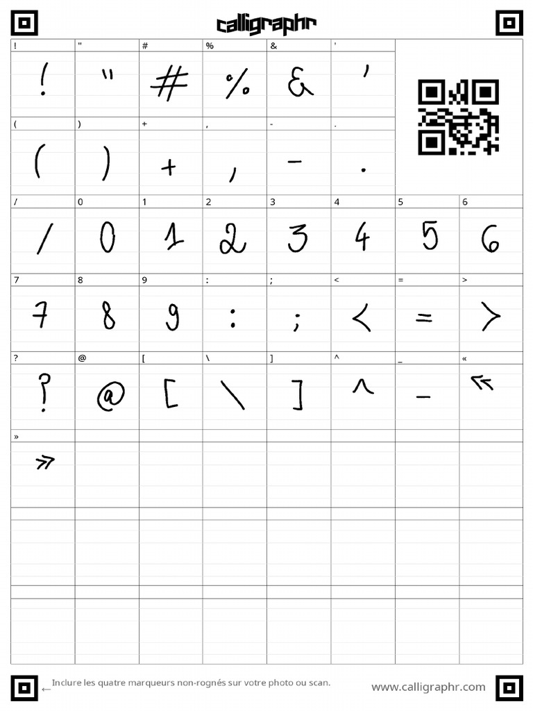 Calligraphr-Template | PDF