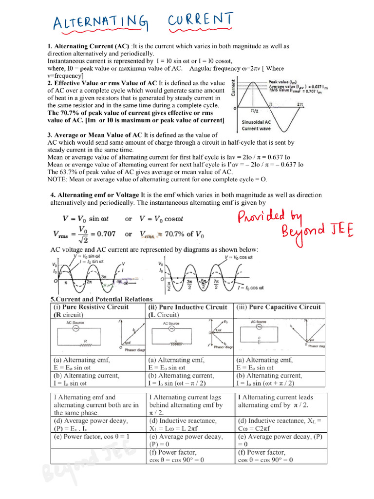 Alternating Current | PDF