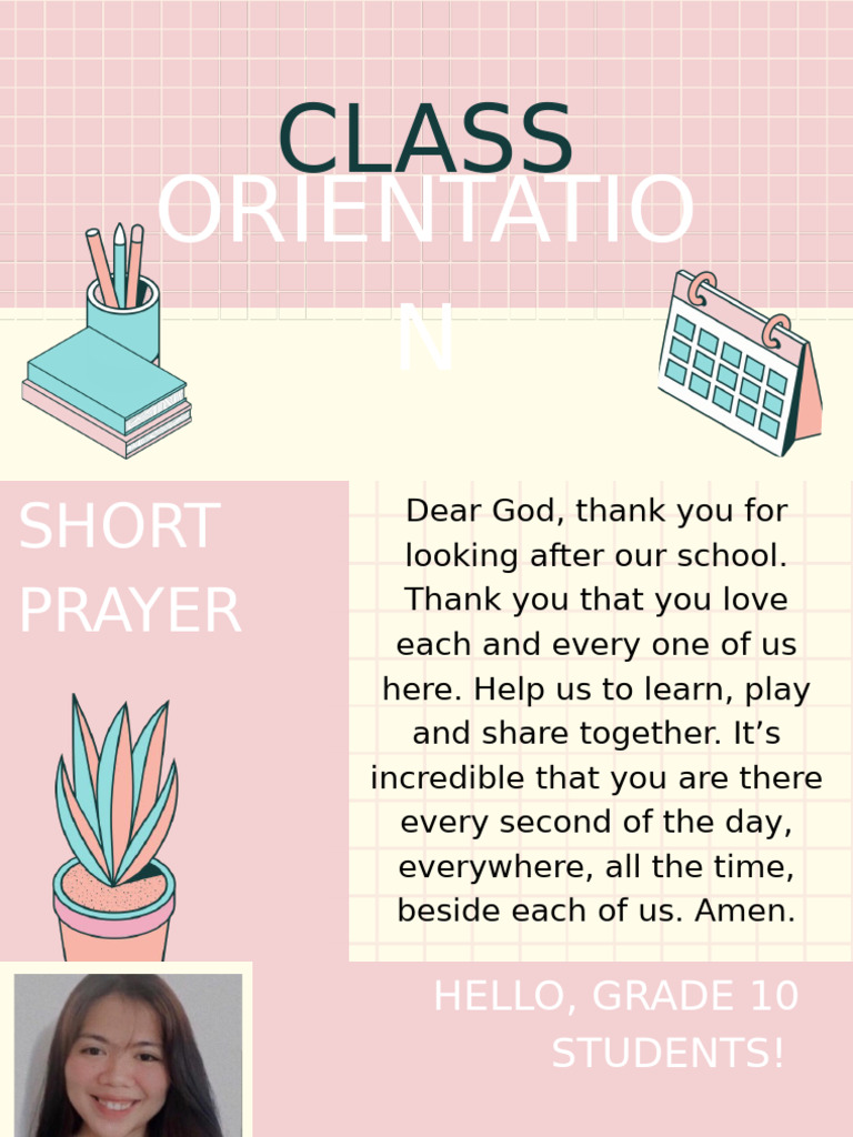 Grade 10 Class Orientation | PDF