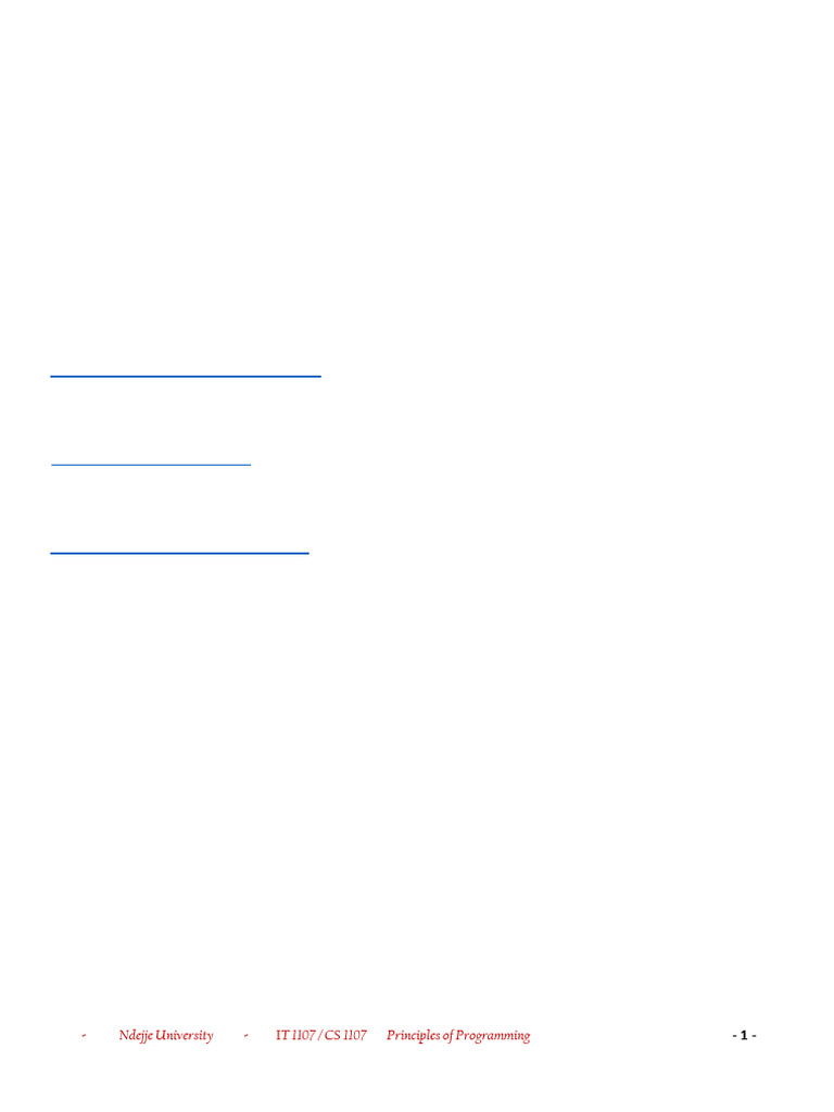Programming Principles: printf & scanf | PDF | Integer (Computer Science) | Data Type