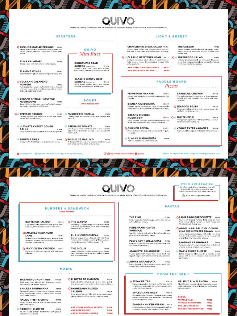 Quivo Food Menu 24 | PDF