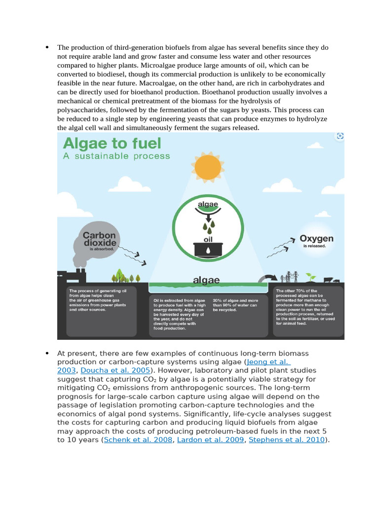 Algae notes | PDF | Algae Fuel | Biofuel