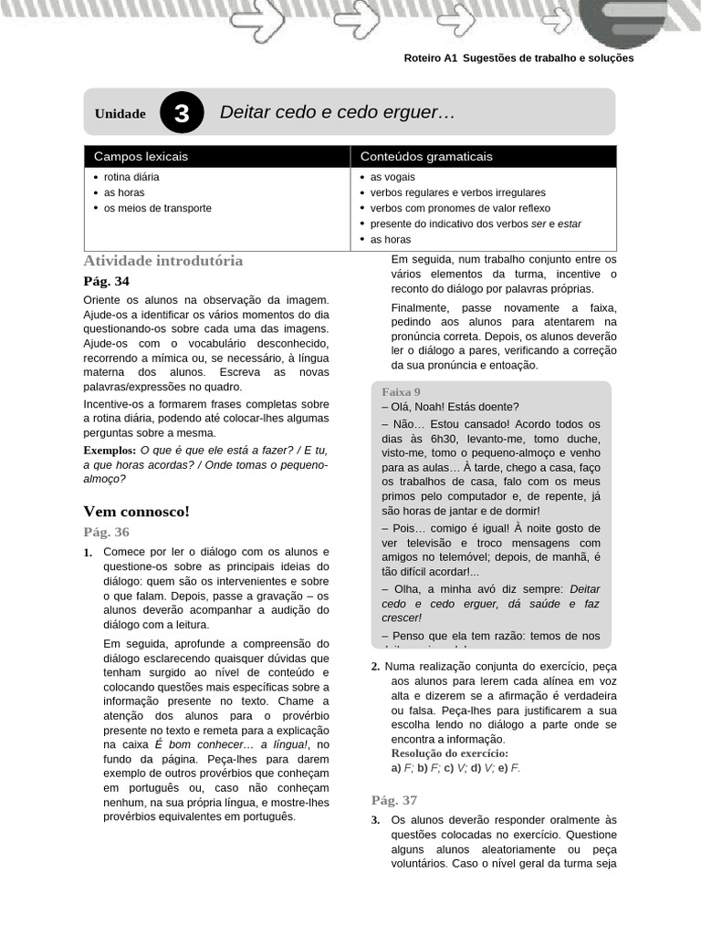 PortoEd_NTCTL_A1_LP_02_Roteiro_U3 | PDF | Transporte | Palavra