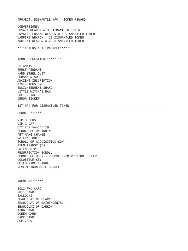 Project Dismantle NPC | PDF