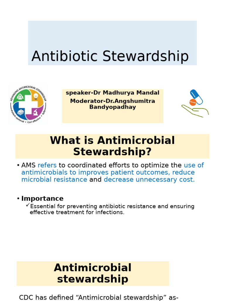 Antimicrobial Stewardship | PDF | Antimicrobial Resistance | Medical ...
