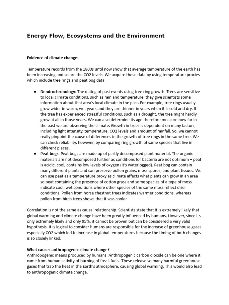 5C Energy Flow, Ecosystems and the Environment Notes Biology IAL.docx ...