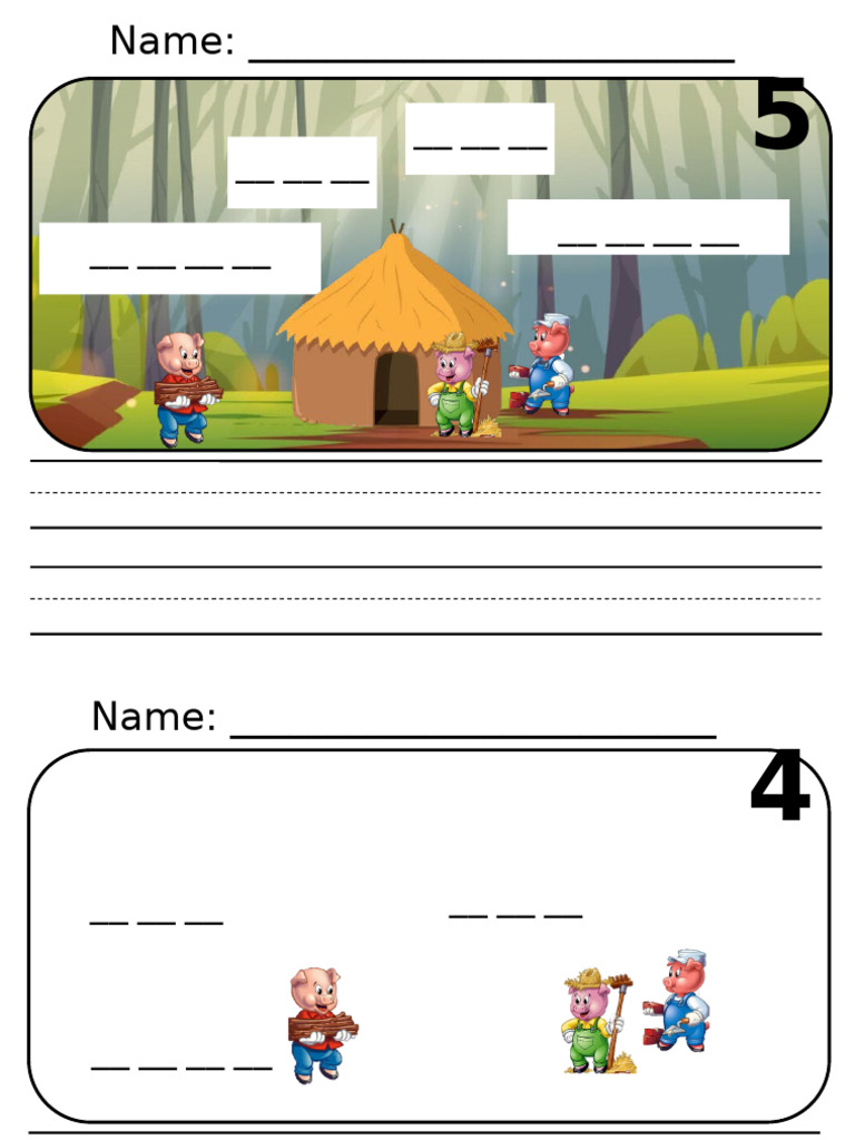 Rate Your Writing Three Lil Pigs | PDF