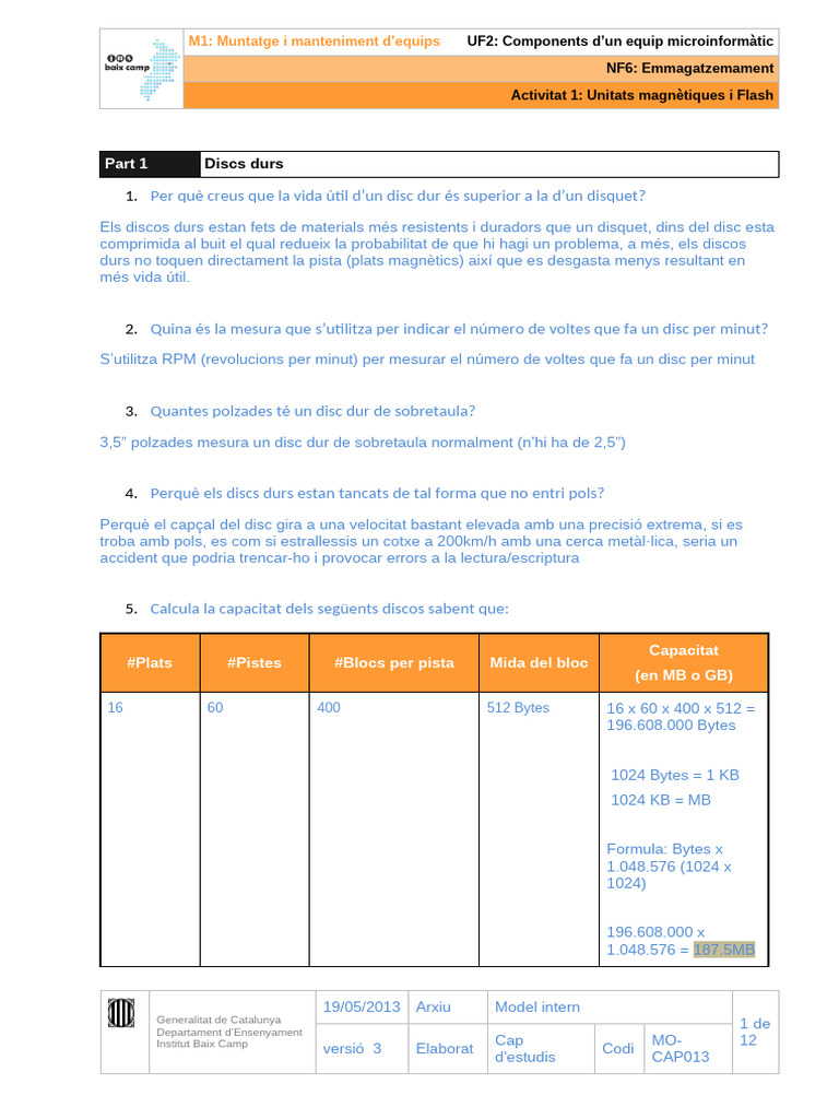UF4-NF2-Activitat2 - Unitats Magnètiques I Flash | PDF