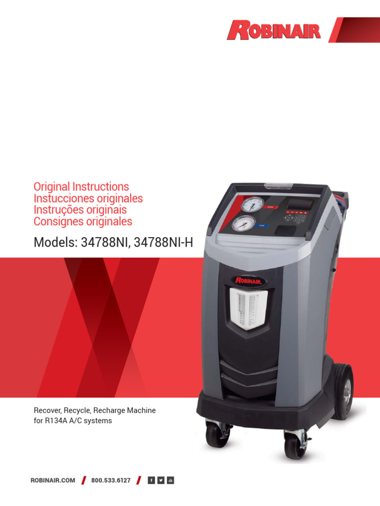 Robinair 34788NI User Manual | PDF