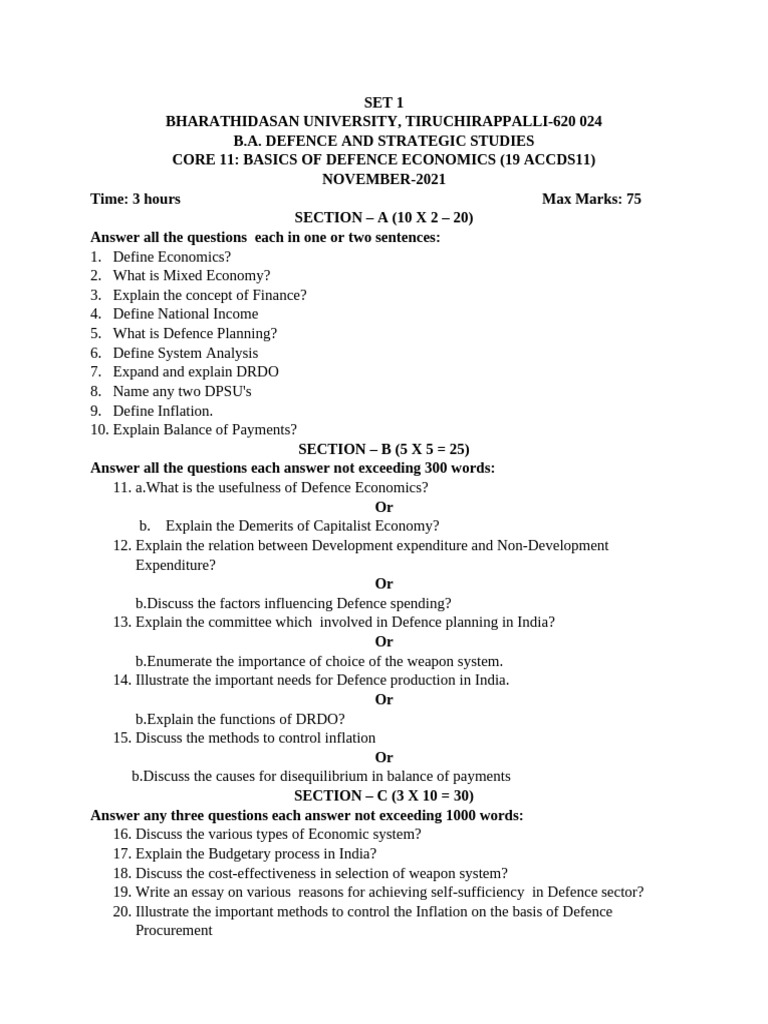 Defence Economics | PDF | Economics | Economies