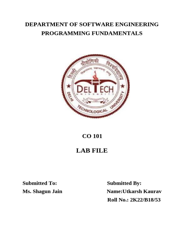 Co-101 Practicals (1) | PDF | String (Computer Science) | Computer Programming