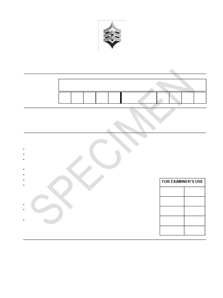 Business Management PAPER 2 Specimen EDITED MAY 2024 | PDF | Business ...