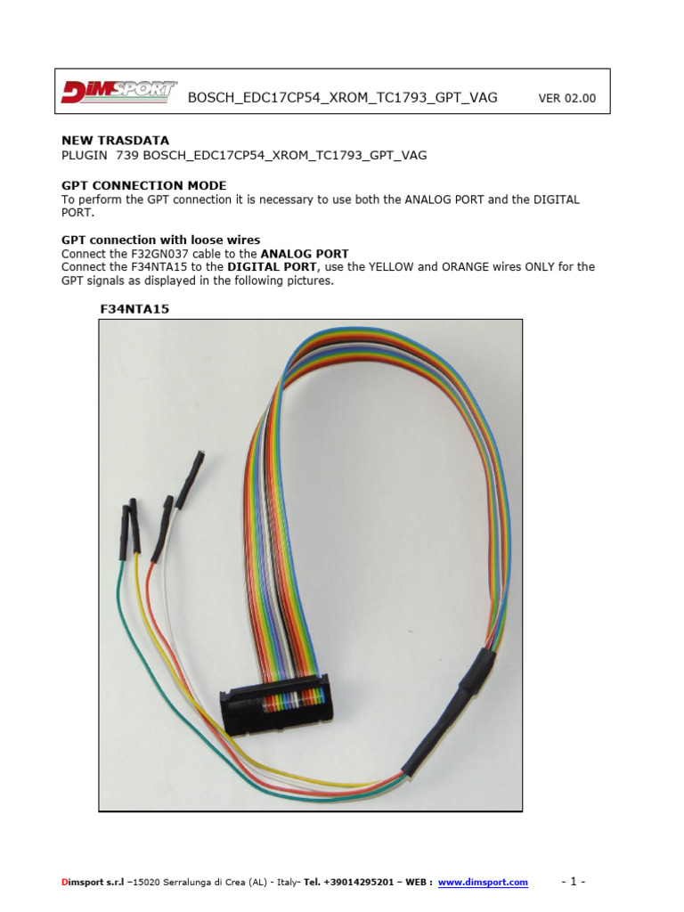 NT Bosch Edc17cp54 Xrom Tc1793 GPT Vag 1033 | PDF