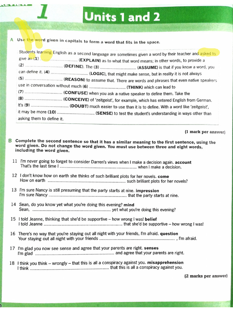 C1 - Review 1 | PDF