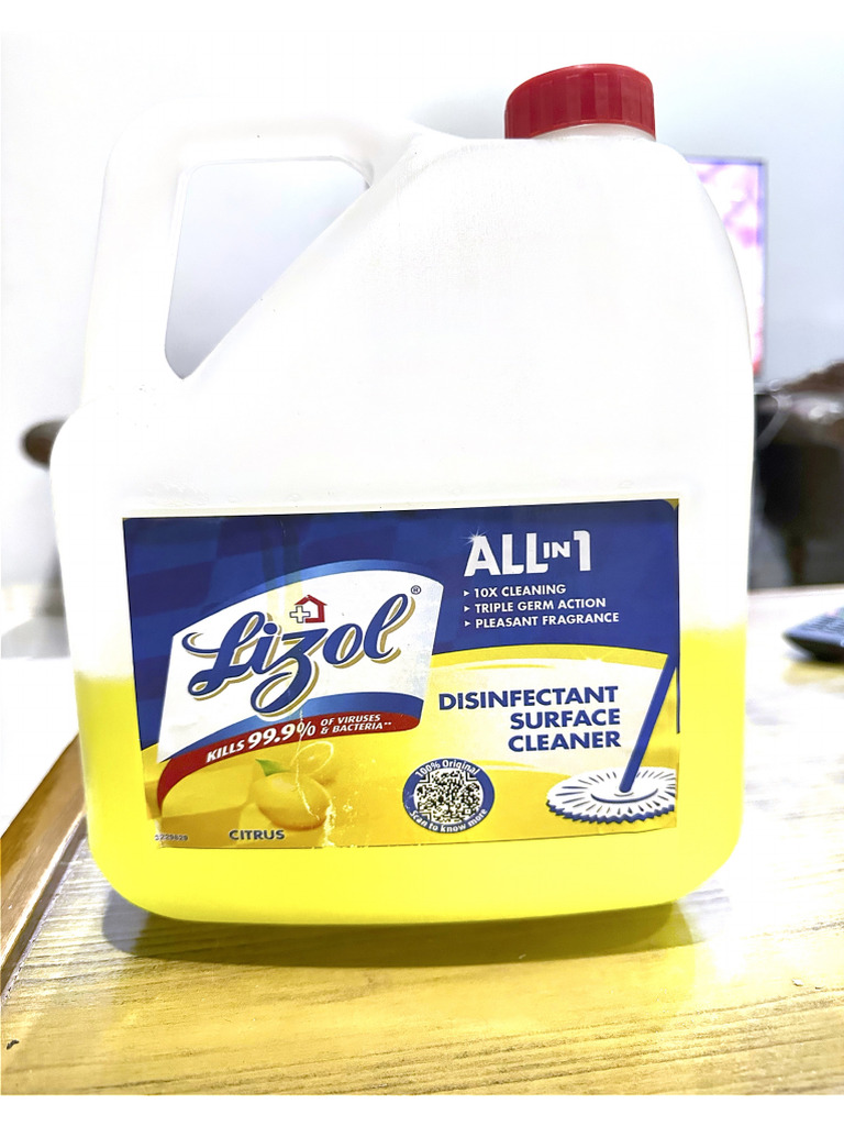 1st Pack of Fake Lyzol 5 Liter Surface Cleaner | PDF