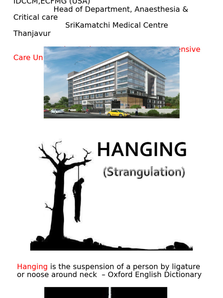 Intensive Care Management of Hanging Cases | PDF | Neck | Hanging