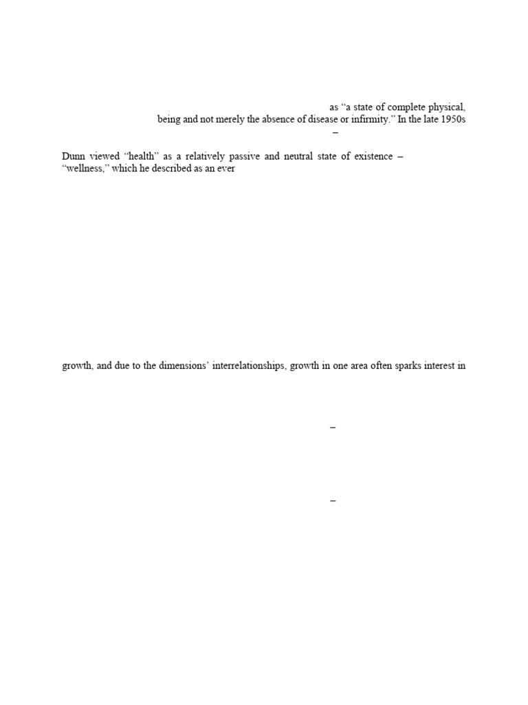 Understanding Physical Wellness Dimensions | PDF | Strength Training ...