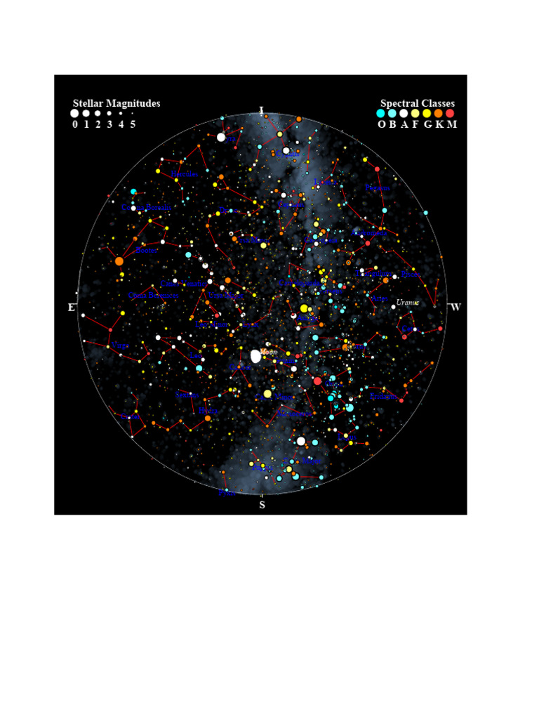 Открыть Sky Map | PDF | Stellar Groupings | Sky Regions