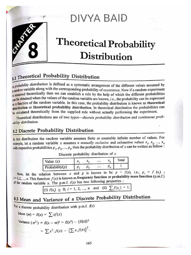 Theoretical Probability Distribution | PDF
