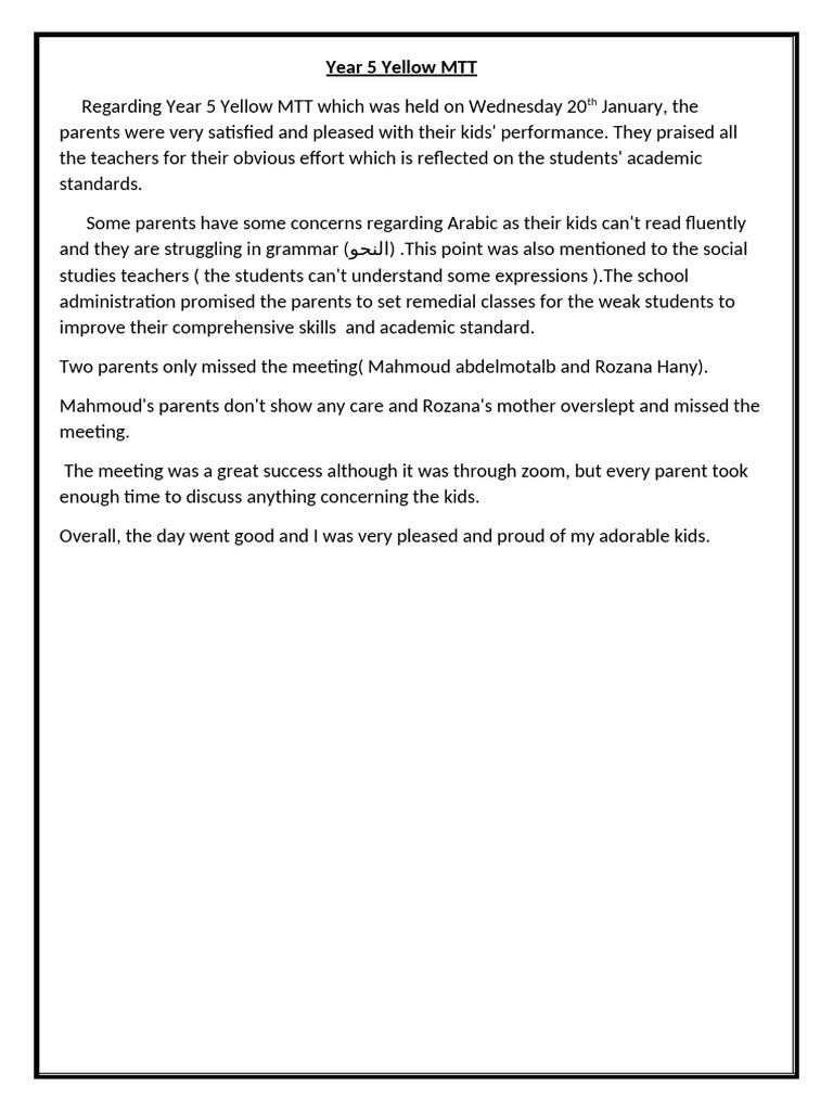 MTT report newest | PDF