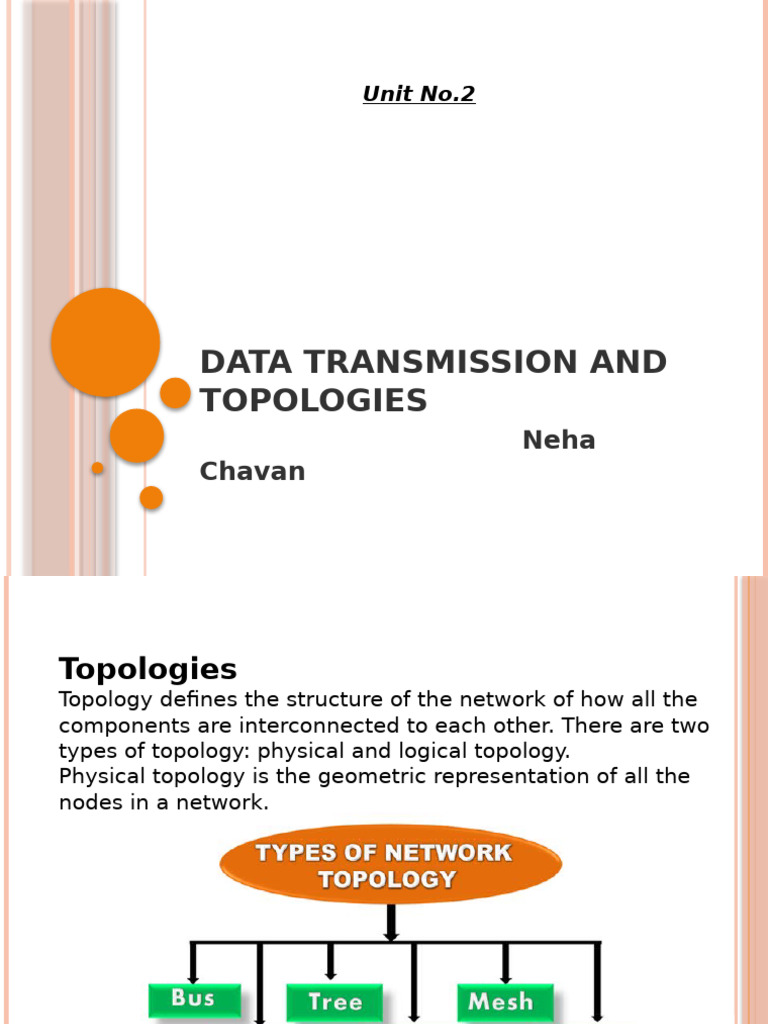 ppt cn unit 2 | PDF | Network Topology | Optical Fiber