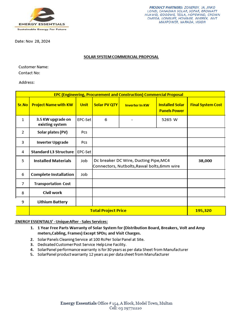 3.5 KW Upgrade Existing System 28 Nov 2024 | PDF